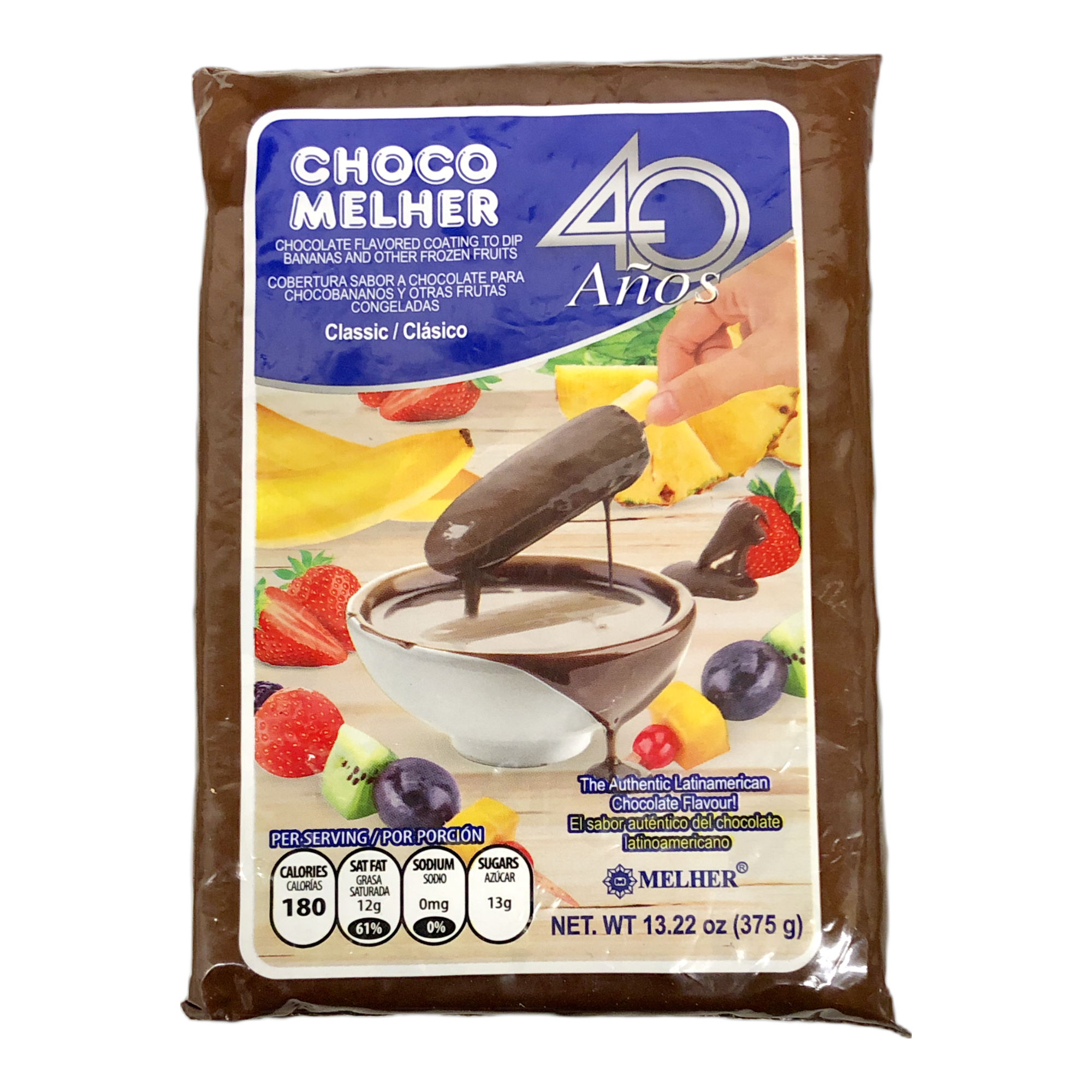 Chocomelher chocolate para frutas (coating chocolate) (375g ...